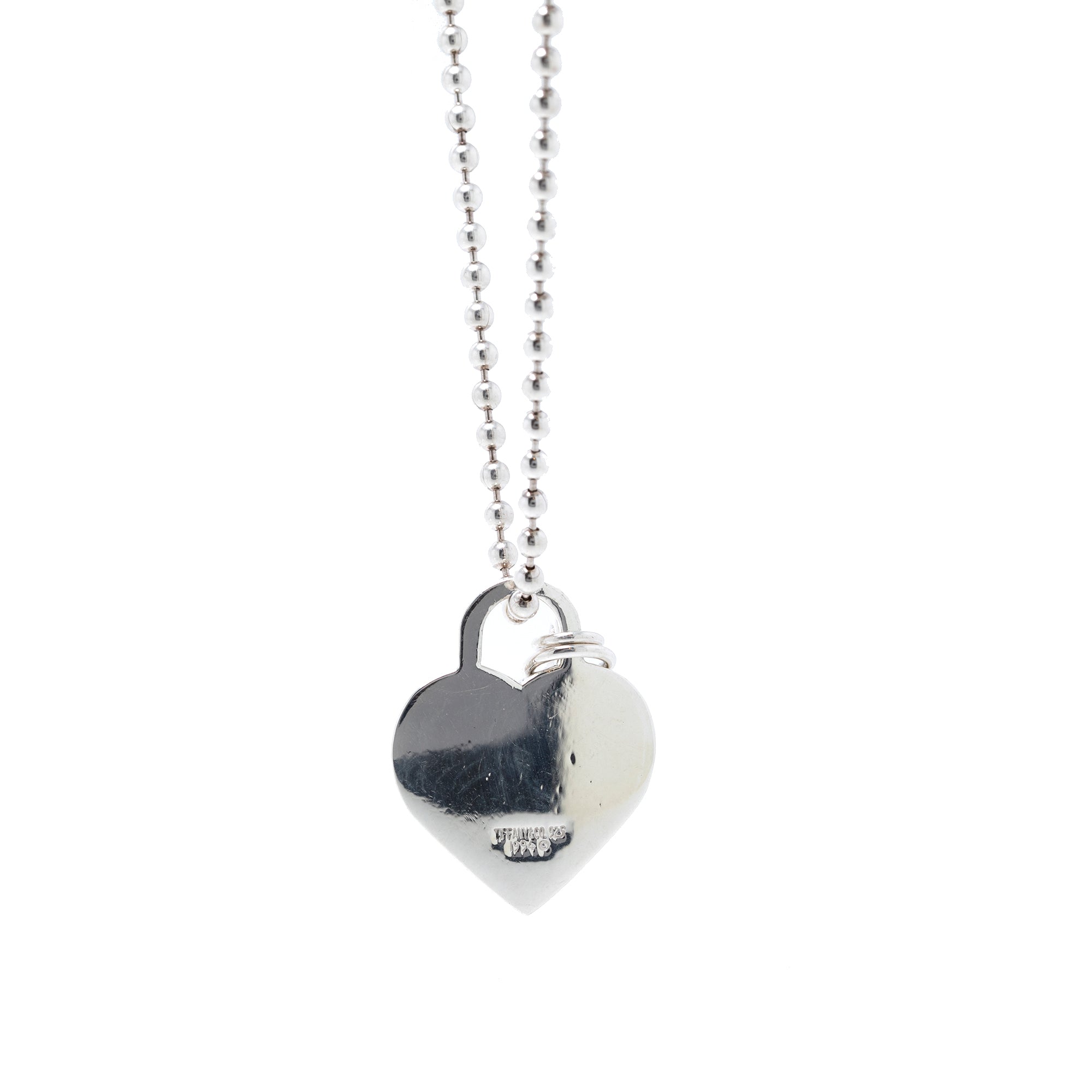 Tiffany & Co. Vintage Heart Lock & Key Pendant Necklace – OLIVER'S