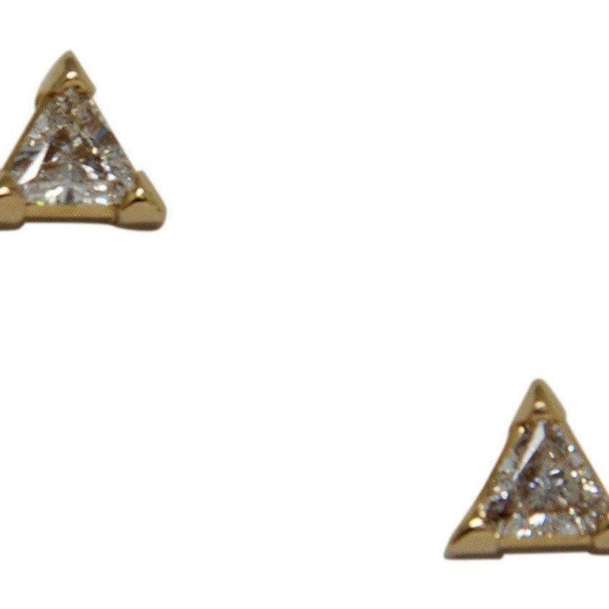Trilliant Cut Diamond Stud Earrings – OLIVER'S