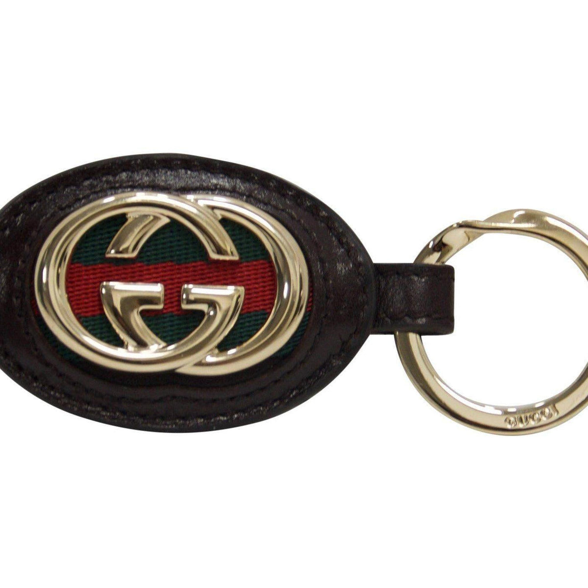 Gucci Interlocking G Leather Key Ring – OLIVER'S