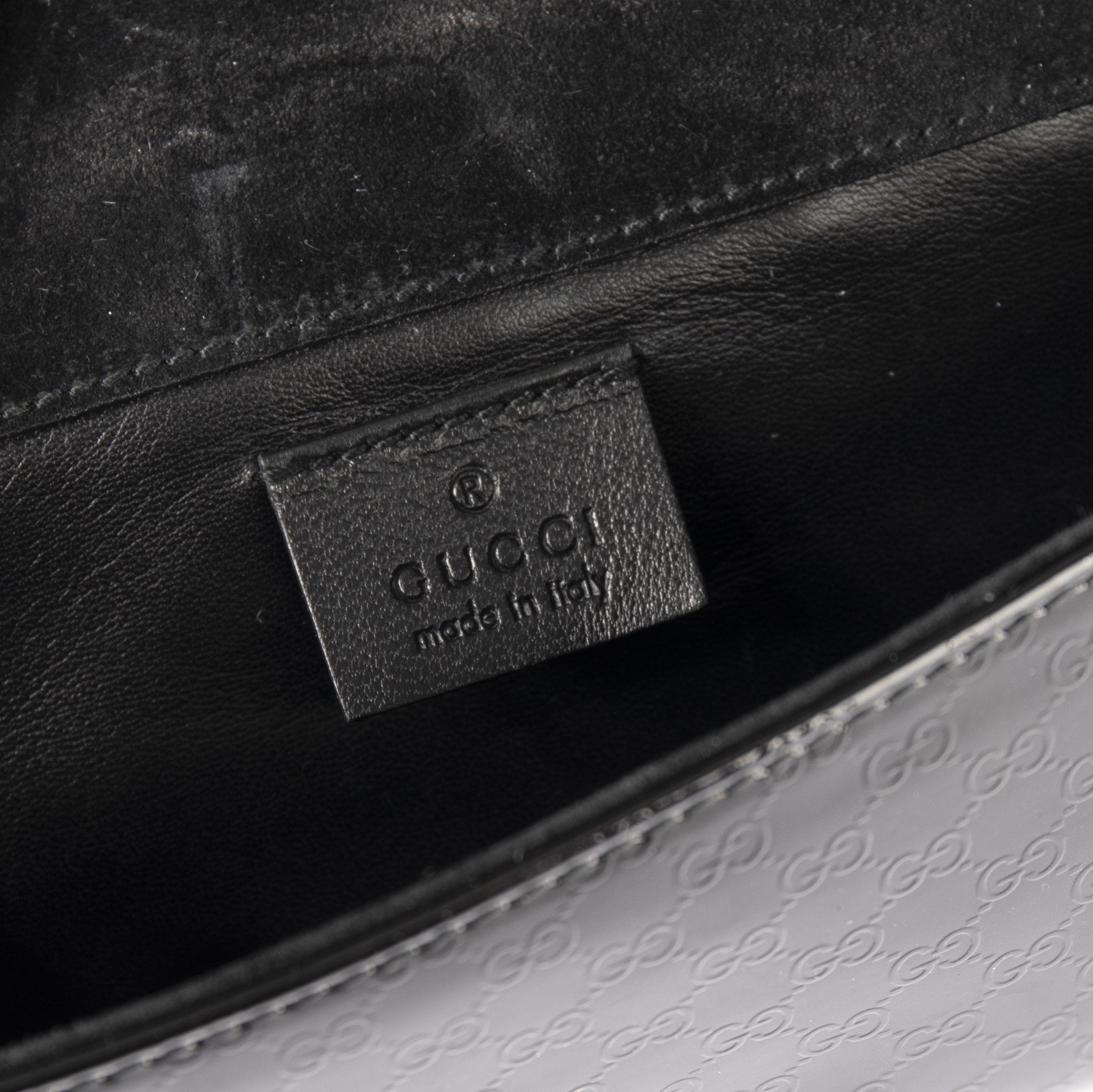 Gucci Microguccissima Patent Leather Broadway Clutch – OLIVER'S